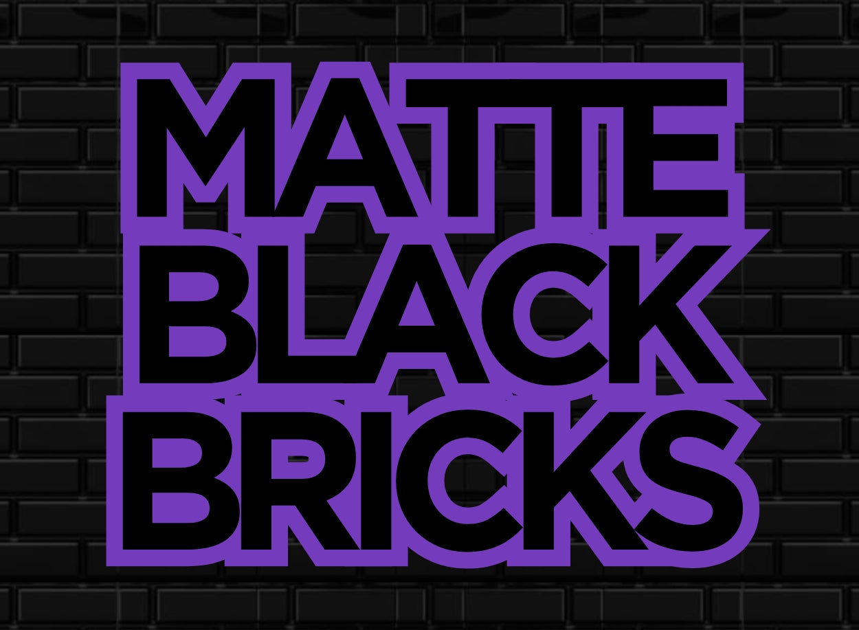Matte Black Bricks